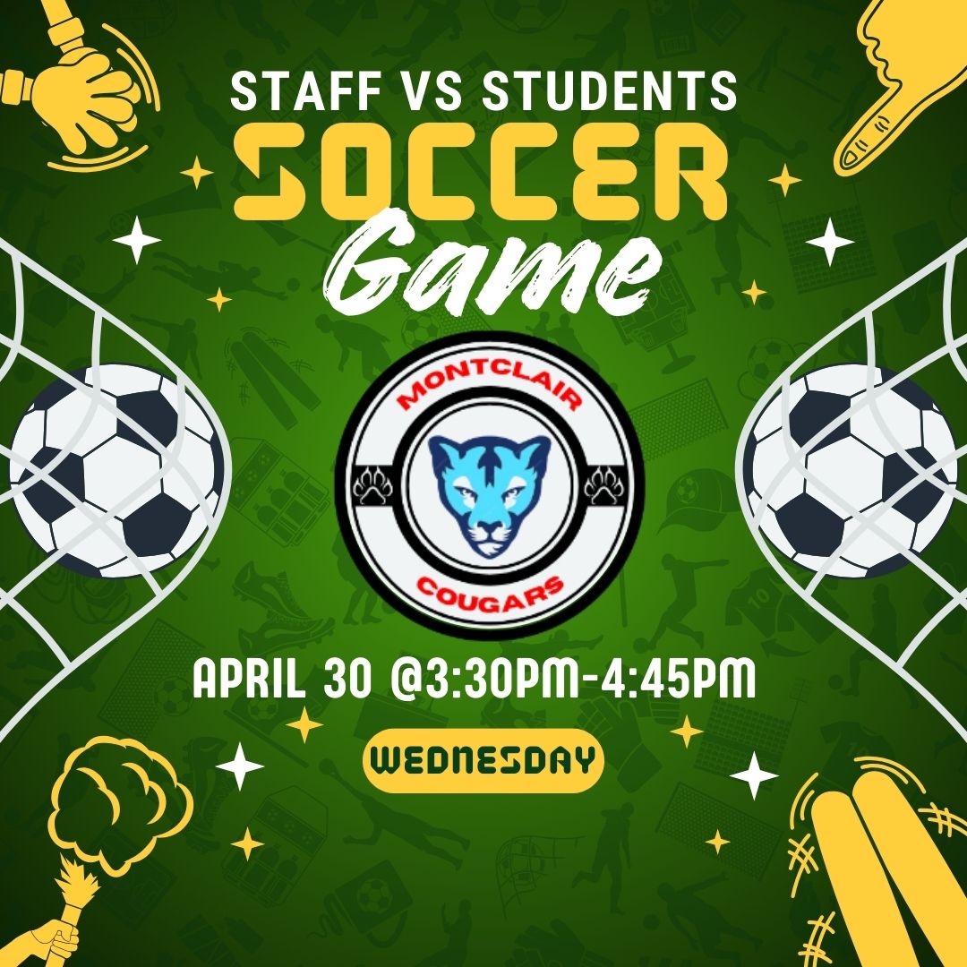 Montclair School of Academics and Enrichment » Staff vs Student Soccer ...